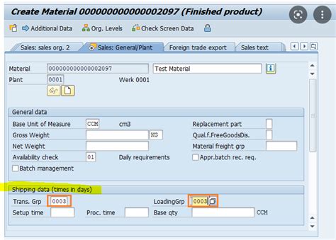 Solved How To Make Appear Loading Group In Material Maste SAP Community