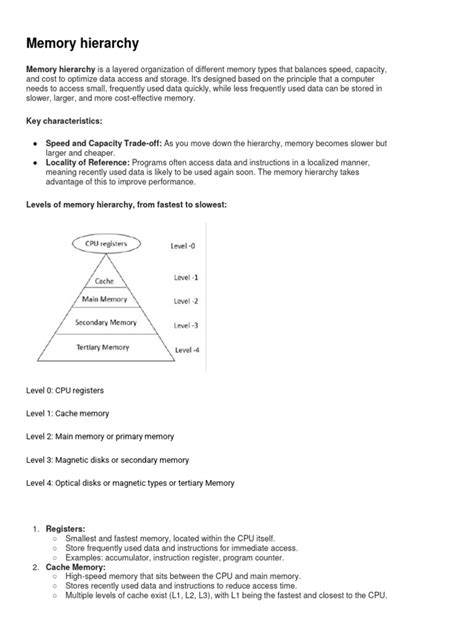 memory hierarchy pdf computer data storage random access memory