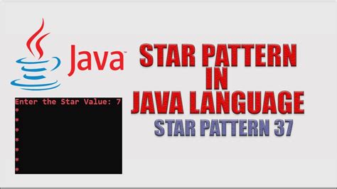 37 Star Pattern In Java Programming Language Youtube