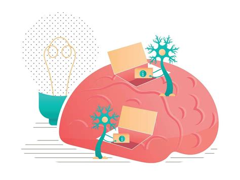 Neuron And Brain Vector Illustration 34818969 Vector Art At Vecteezy