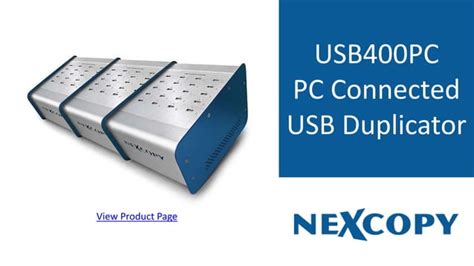 USB Duplicator By Nexcopy Model USB600PC PPT