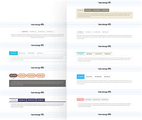Divi Tabs Module Design Layouts UI Bundle Layout Divi