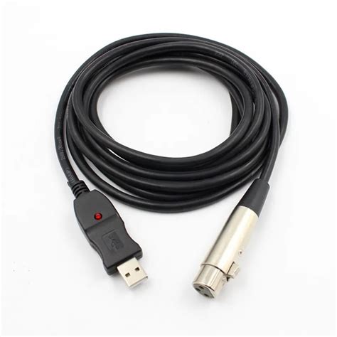 Usb Mic Link Cable M Usb Microphone Mic Link Cable Adapter Male Xlr Female For Pc For Notebook