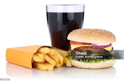 더블 치즈버거 햄버거와 감자 튀김 메뉴 식사 콤보 콜라 음료 0명에 대한 스톡 사진 및 기타 이미지 0명 감자 요리 건강에 좋지 않은 음식 Istock