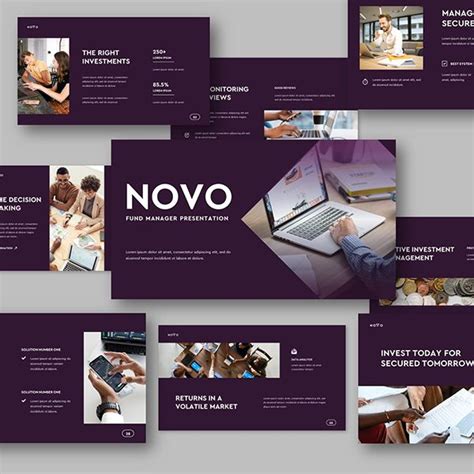 Шаблон презентации управляющего фондом Novo Biecom Market скачать на Wildberries Цифровой