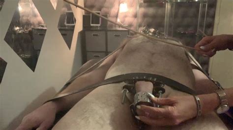 Lady Dark Angel Uk Video Of A Cock Clamped With Spikes At Top End And