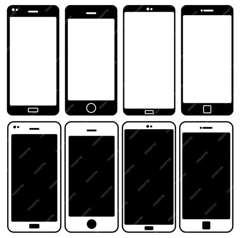 Premium Vector Set Collections Cell Phone Icon Flat Design