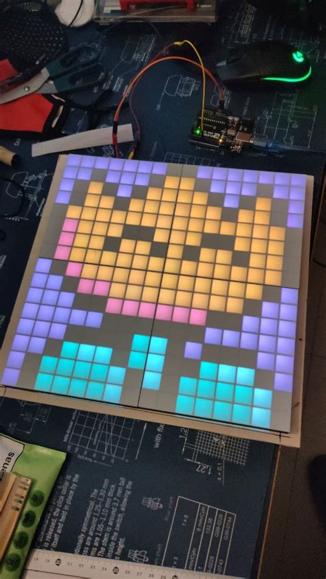 LED Diffuser Grid For Ws2812b Strips Display By Joanvdp Download Free STL Model Printables Com