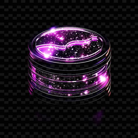 Premium PSD Opaque Metallic Glittering Database Icon With Pixel Art Desi Outline Y2k Shape