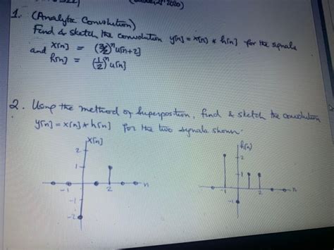 solved 2020 1 analyte convolution fund and sketch the
