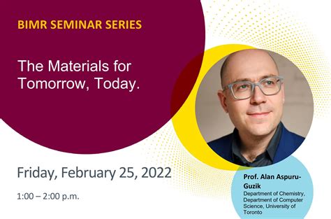 The Materials For Tomorrow Today Brockhouse Institute For Materials Research