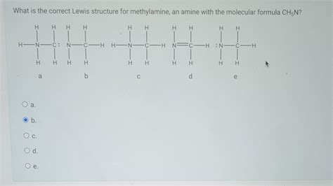 Lewis Structure Of Methylamine