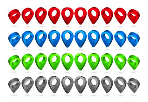 3d Map Pointer Navigator Symbol Isolated On White Background Vector Illustration 23805248