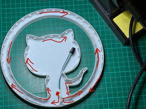 Octolamp Github Inspired Wifi Powered Smart Esp8266 Lamp Sign By