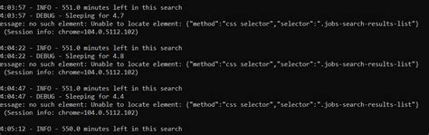 No Such Element Unable To Locate Element Methodcss Selectorselectorjobs Search
