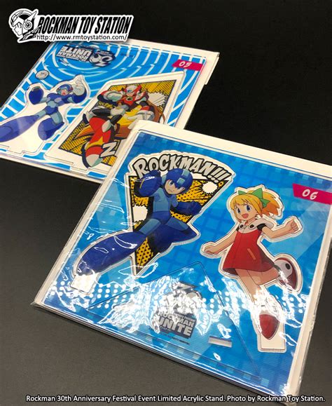 洛克人30周年活动限定亚克力立牌 洛克人博物馆 Rockman Toy Station