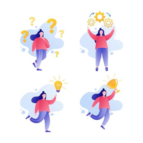 Premium Vector Brainstorm Concept Question And Bulb Icon Problem Solving