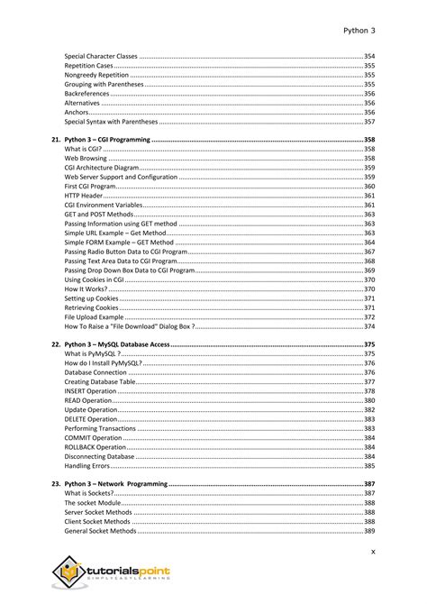 Python 3 Tutorialspoint Full Cource Bookpdf Programming Languages