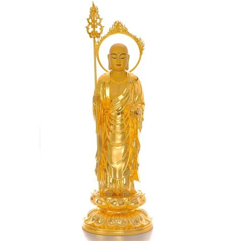 台南宗教精品 成記佛俱宗教精品 佛桌 佛像 佛俱 佛教文物 金銅立姿地藏王菩薩