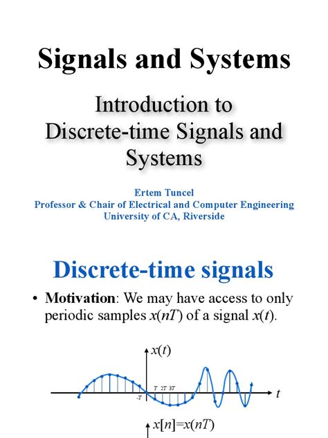 Introduction To Discrete Time Signals And Systems Pdf Complex