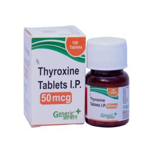 Thyroxine 50mcg Tablets For Thyroid Hormone Replacement