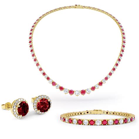 Ruby And Gold Necklace At Tasha Hyman Blog