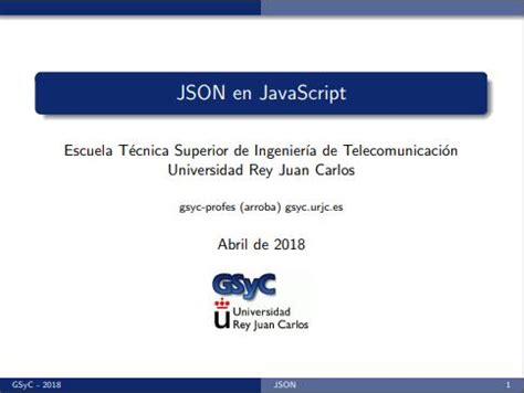 PDF de programación JSON en JavaScript