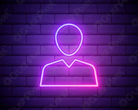 Avatar Profil Rose Néon Icône Mur Brique Fond Vecteur Stock 3073413 Crushpixel