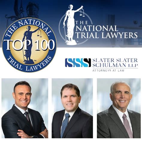 Senior Partners Of Slater Slater Schulman Selected As Members Of The