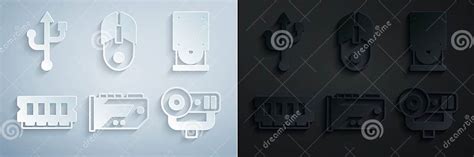 Set Video Graphic Card Optical Disc Drive Ram Random Access Memory Web Camera Computer