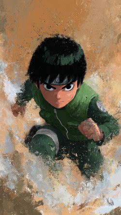 Rock Lee Chibi Adorable Anime Portrait Hd Wallpaper