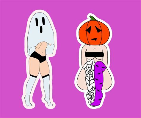 Sexy Halloween Stickers Rsticker