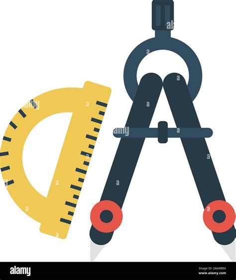 Compass Protractor Ruler Cut Out Stock Images And Pictures Alamy