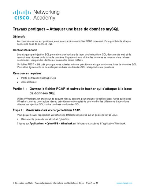 7324 Lab Attacking A Mysql Database Pdf Bases De Données
