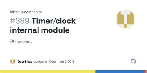Timer Clock Internal Module Issue 389 Bitfocus Companion GitHub