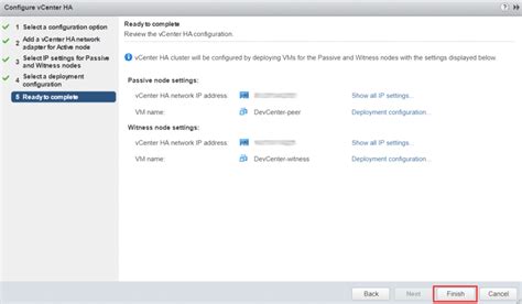 Configure VCenter High Availability VirtuBytes