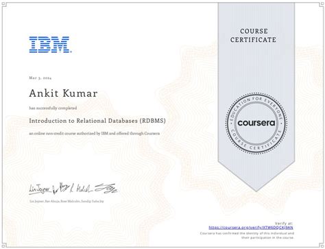 Learning Relationaldatabases Ibm Coursera Professionaldevelopment