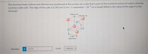 [solved] the drawing shows sodium and chlorine ions positio