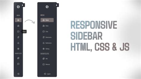 Make A Responsive Sidebar With HTML CSS And JavaScript Code Info