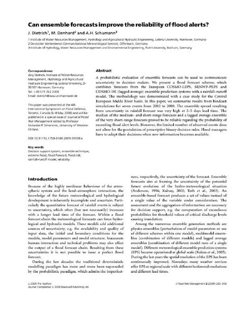 Can Ensemble Forecasts Pdf