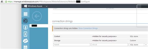 C Retrieve And Use Windows Azures Connection Strings Stack Overflow