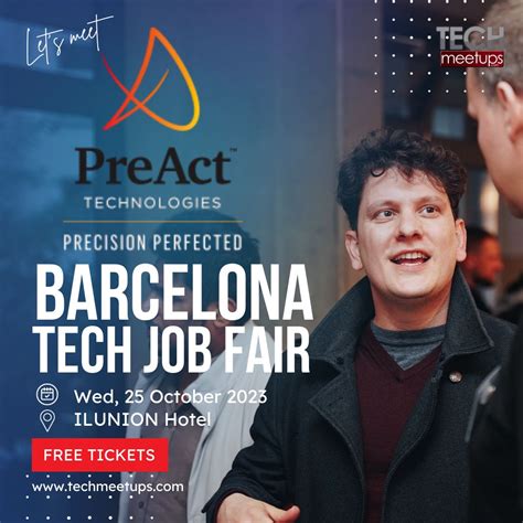 Techmeetups On Linkedin Barcelonatechjobfair Networking Techcareer Getoos Preacttech
