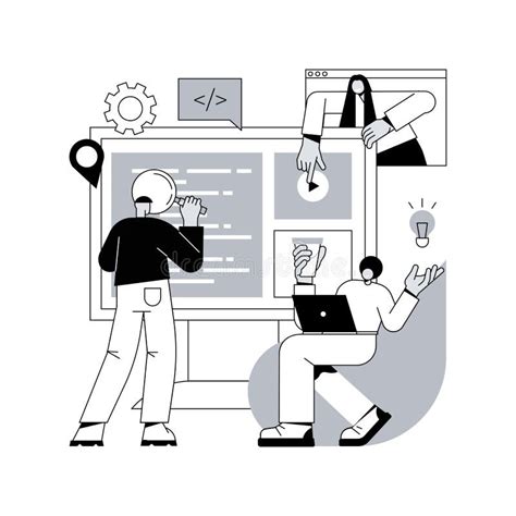 Software Development Team Abstract Concept Vector Illustration Stock Vector Illustration Of