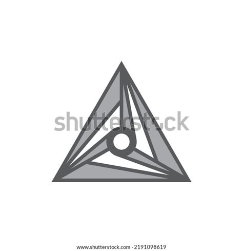 Font Triangle Concept Border Line Stock Vector Royalty Free