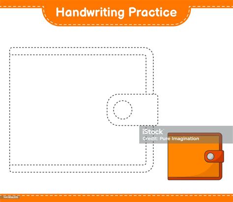 필기 연습 지갑의 추적 라인 교육 어린이 게임 인쇄 워크시트 벡터 일러스트 레이 션 0명에 대한 스톡 벡터 아트 및 기타 이미지 0명 개발 공부 Istock