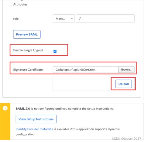 配置okta Saml验证单点登录splunkokta注册 Csdn博客