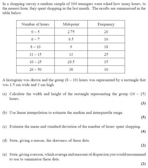Edexcel S1 January 2009 Examsolutions