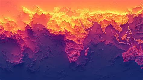 Premium Photo Detailed Weather Forecast Map Illustrating Heatwave
