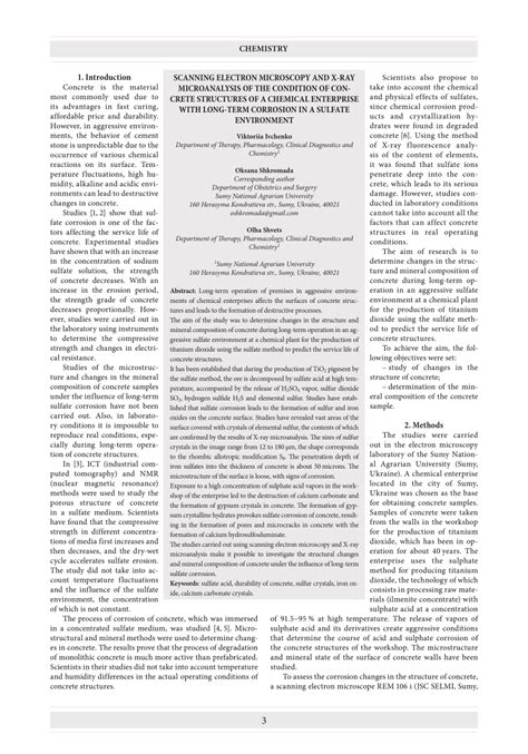 Pdf Scanning Electron Microscopy And X Ray Microanalysis Of The Condition Of Concrete