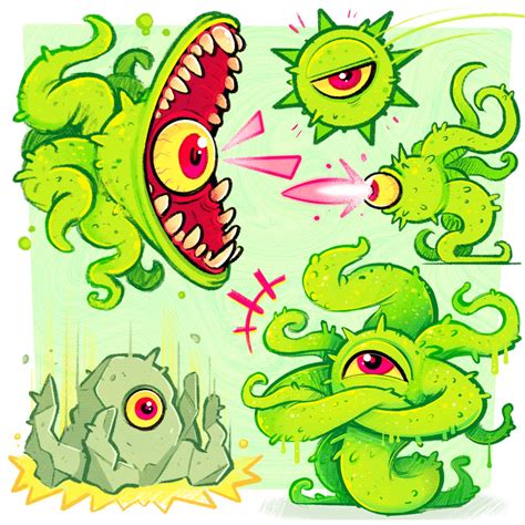 shuma gorath marvel vs capcom and 1 more drawn by mostlyghostly